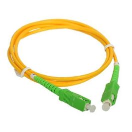 SC/APC-SC/APC Patch Cable Optronics, Simplex, 9/125, Yellow, AFL Hyperscale